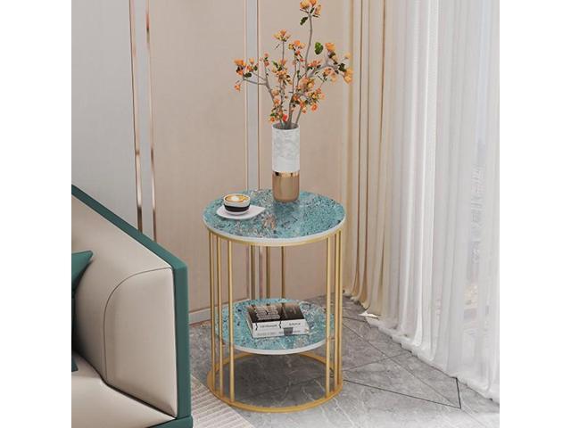 Click here for Emerald Green Marble Top Side Table Small Circle E... prices