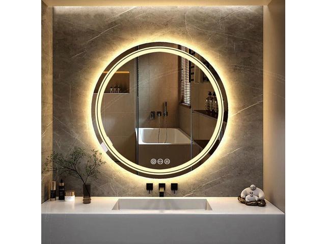 Click here for 32 Inch Backlit Bathroom Mirror Round Dimmable 3 C... prices