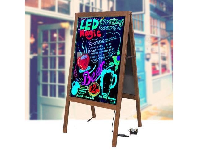 Click here for LED Light Drawing Chalk Board Floor Advertising Si... prices