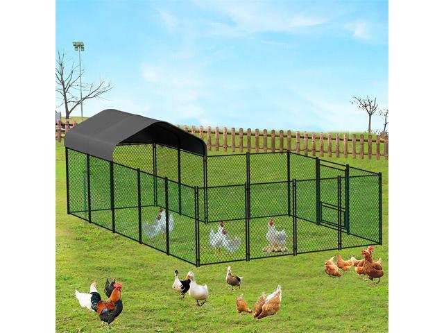 Click here for UNHO Extra Large Outdoor Farm Chicken Coop Cage Ru... prices