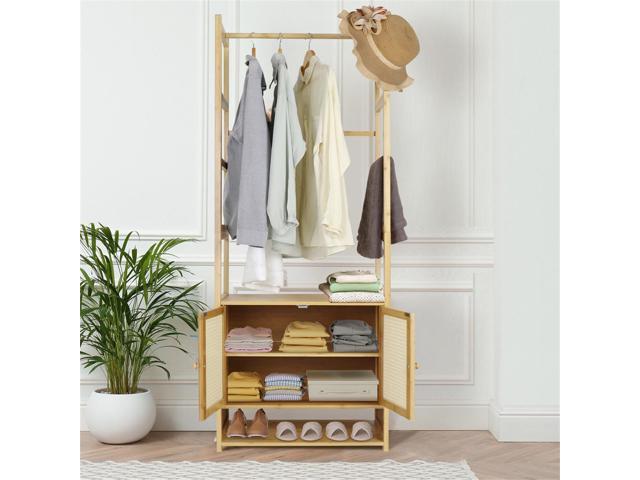 Click here for Integrated Clothes Rack Standing Gament Hanging Ra... prices
