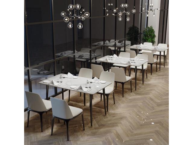 Click here for UNHO Dining Table White Gray Sintered Stone Table... prices