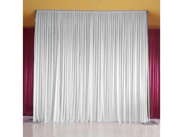 Click here for UNHO Elegant Crafts White Backdrop Curtain 20ftx10... prices