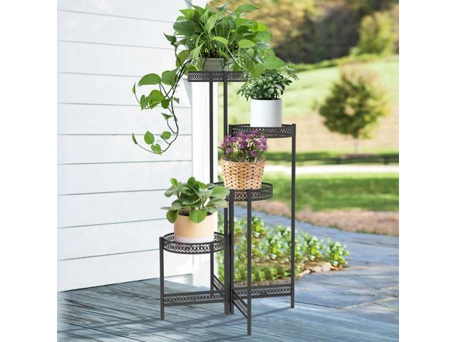 Click here for UNHO 3 Tier / 4 Tier Metal Planter Pots Holder Ind... prices