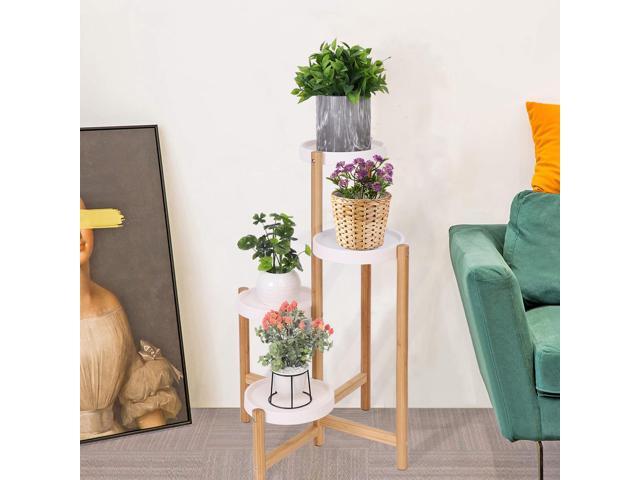 Click here for UNHO 4 Tier Plant Stand Bamboo Plant Holder Flower... prices
