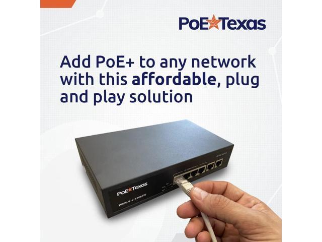 Click here for PoE Texas PoE Switch 4 Port - 802.3af/at Power Ove... prices
