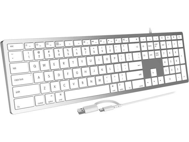Click here for Wired Keyboard for Mac Plug Play Full Size USB Wir... prices