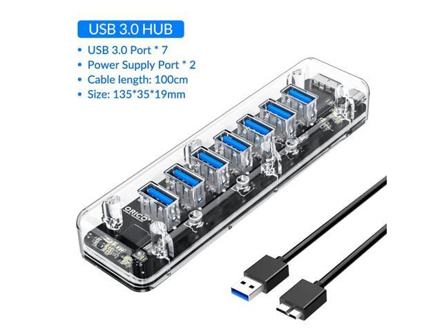 Click here for Weastlinks Transparent Series USB HUB 7 4 Port USB... prices