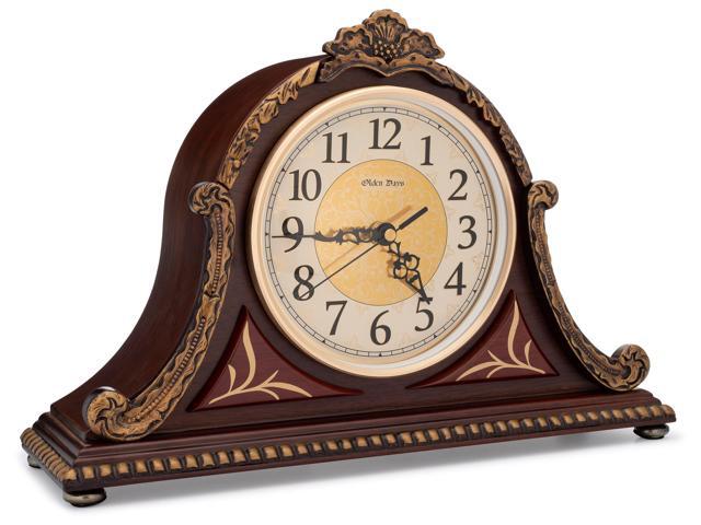 Click here for Olden Days Mantel Clock with Real Wood  4 Chime Op... prices