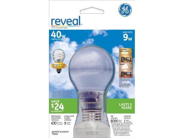 Click here for GE Lighting 79063 Reveal CFL 9-Watt (40-watt repla... prices