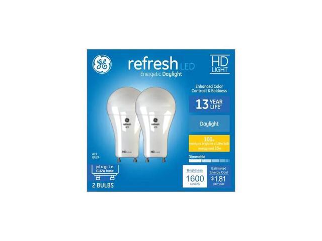 Click here for GE refresh LED 100 watt equivalent A19 Daylight Di... prices
