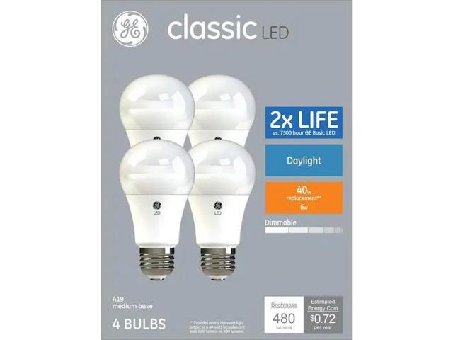 Click here for GE classic LED 40 watt equivalent A19 Daylight Dim... prices