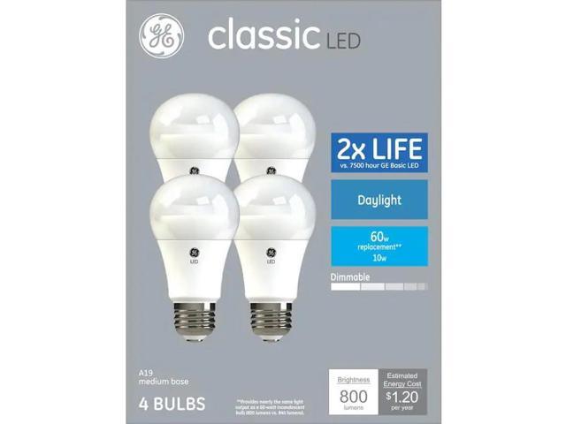 Click here for GE classic LED 60 watt equivalent A19 Daylight Dim... prices