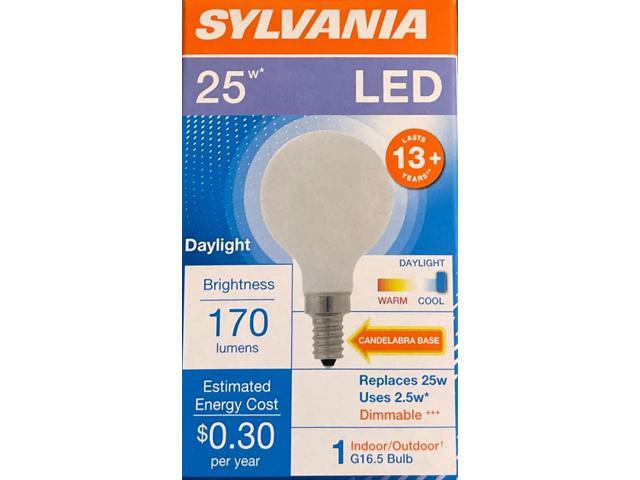 Click here for (4 bulbs) Sylvania LED G16.5 Globe  25 watt equiva... prices