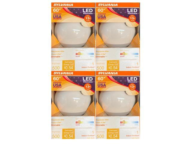 Click here for (4 bulbs) Sylvania 40472 LED Frosted Glass Globe... prices