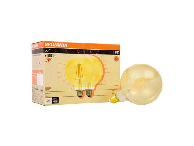 Click here for (2 bulbs) Sylvania 40069 LED Vintage G40 Globe  Am... prices