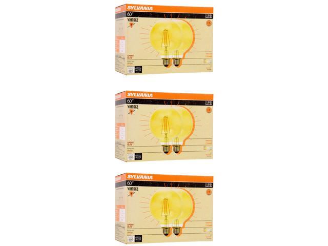 Click here for (6 bulbs) Sylvania 40069 LED Vintage G40 Globe  Am... prices