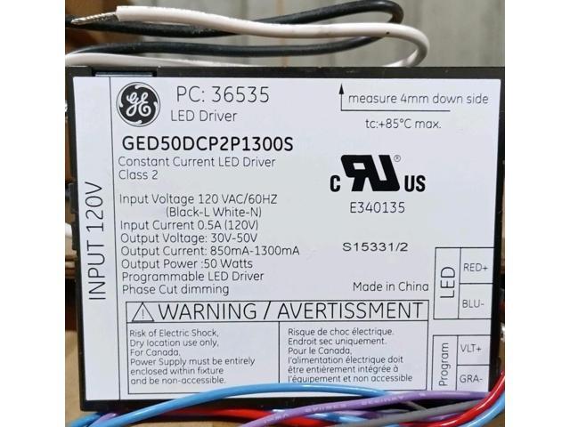 Click here for GE 36535 LED Driver GED50DCP2P1300S Constant Curre... prices