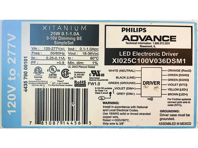 Click here for Philips Advance Xitanium XI025C100V036DSM1 LED Ele... prices
