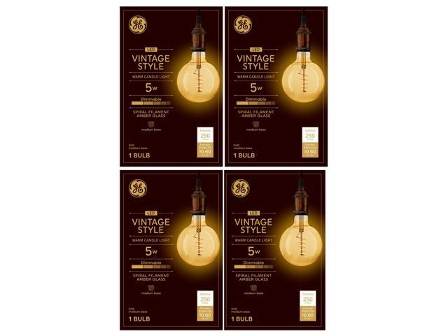 Click here for (case of 4 bulbs) GE 36739 Vintage Style LED G40 G... prices