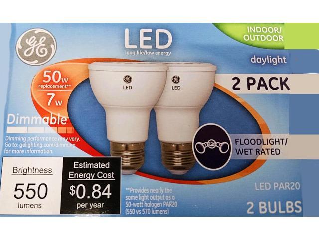 Click here for (2 bulbs) GE 96844 Indoor Outdoor LED Par20 Floodl... prices