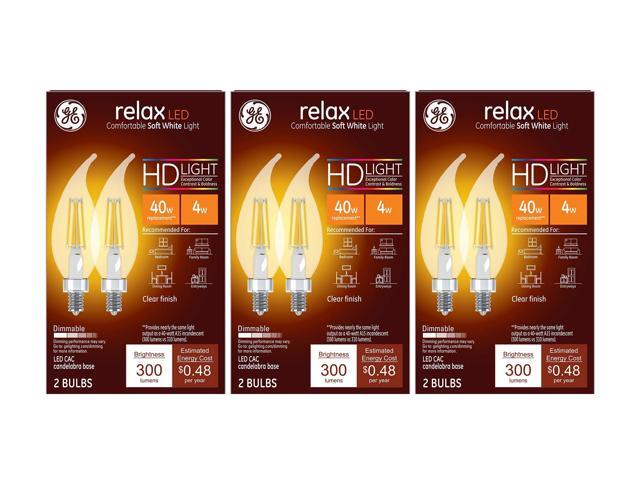 Click here for (6 bulbs) GE Lighting 36893 relax LED Chandelier L... prices
