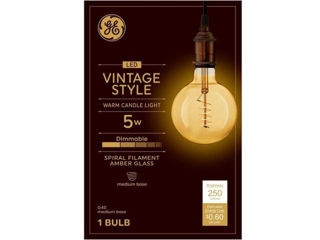 Click here for GE 36739 Vintage Style LED G40 Globe Light Bulb  A... prices