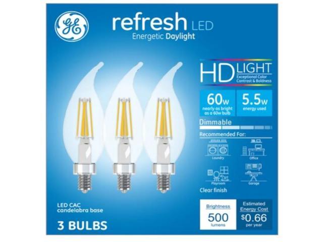 Click here for (3 bulbs) GE refresh LED Energetic Daylight LED CA... prices