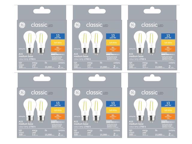 Click here for (12 bulbs) GE classic LED A15  3.5 watt  300 lumen... prices
