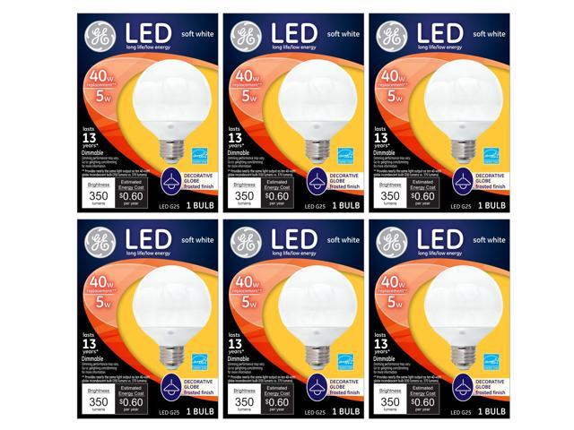 Click here for (case of 6 bulbs) GE Lighting 37906 LED G25 Decora... prices
