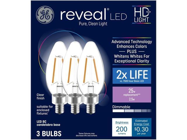 Click here for (3 bulbs) GE 42465 Reveal LED 25-Watt equivalent L... prices