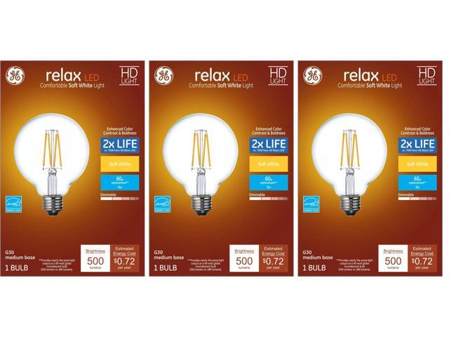Click here for (3 bulbs) GE Relax LED G30 Vanity Globe  soft whit... prices