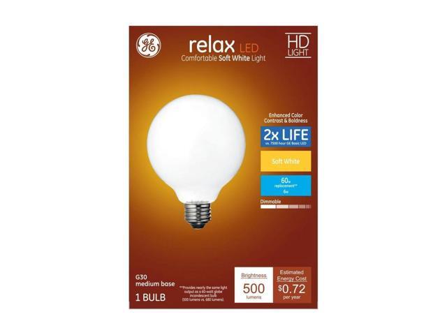 Click here for GE 41835 Relax LED G30 Vanity Globe  frosted  Soft... prices