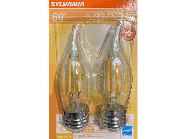 Click here for (2 bulbs) Sylvania Glass LED  B10 Light Bulb  60 w... prices