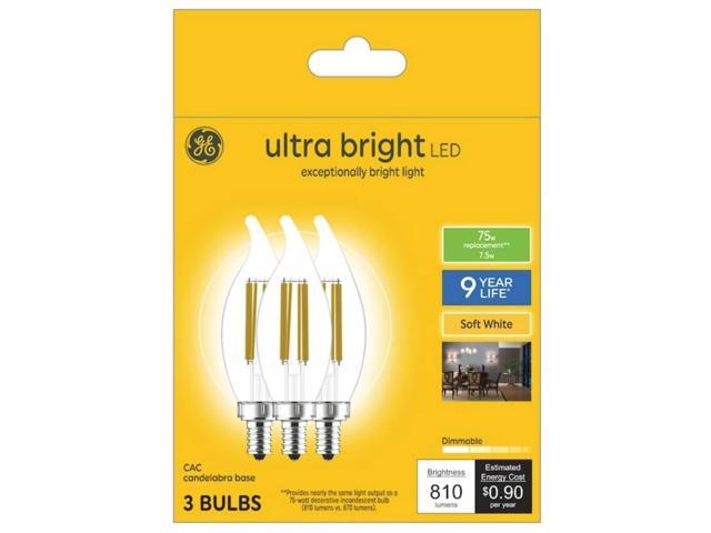 Click here for (3 bulbs) GE ultra bright LED 75-Watt equivalent... prices
