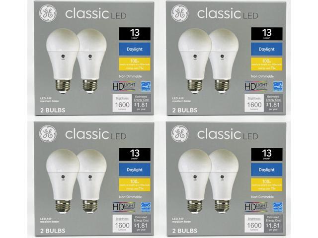 Click here for (8 bulbs) GE classic LED A19 Daylight Bulbs  15 wa... prices