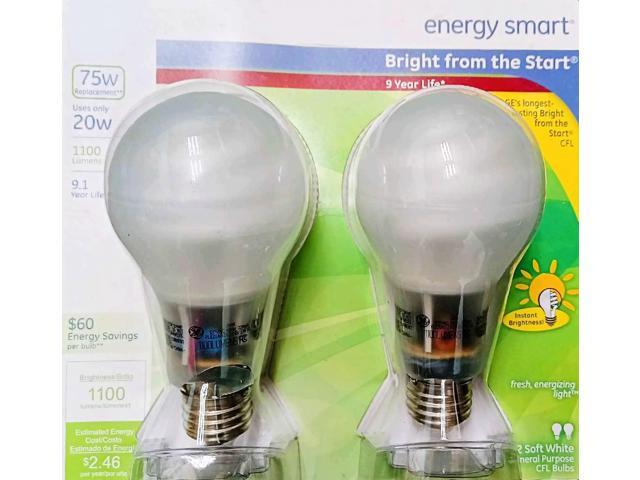 Click here for (2 bulbs) GE 71054 Compact Fluorescent 75 watt equ... prices