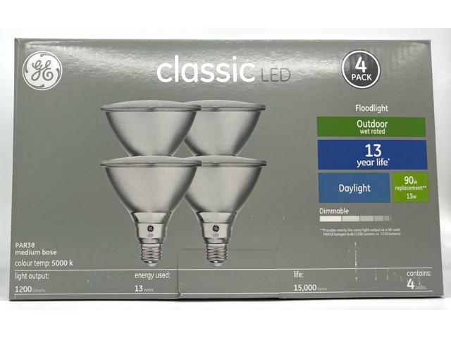 Click here for (4 bulbs) GE Classic LED PAR38 Outdoor floodlight... prices