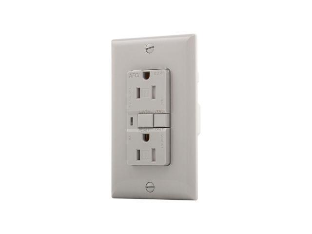 Click here for Eaton AFCI receptacle  TRAFCI15GY  Grey finish  Vi... prices