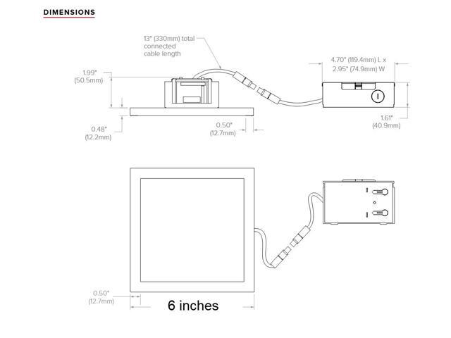Click here for Prescolite Edge-Lit 6 inch Square LED Downlight wi... prices