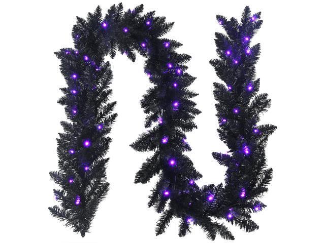 Click here for Costway 9ft Pre-lit Christmas Halloween Garland Bl... prices