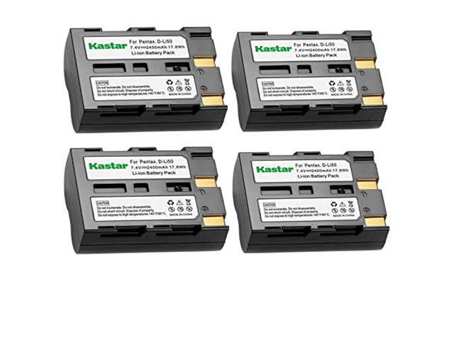 Click here for kastar battery (4x) for pentax d-li50 konica minol... prices