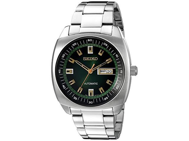 Click here for seiko mens snkm97 analog green dial automatic silv... prices