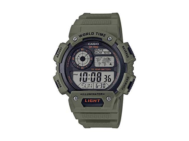 Click here for casio mens classic quartz resin strap  green  26.8... prices