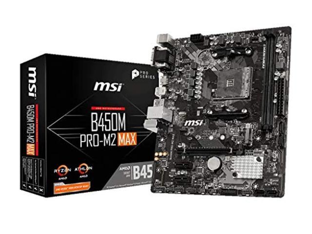 Click here for MSI B450M PRO-M2 MAX AM4 Micro ATX AMD Motherboard prices