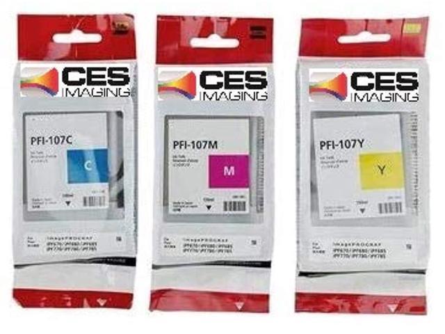 Click here for pfi-107c pfi-107m pfi-107y 3-pack by ces imaging prices