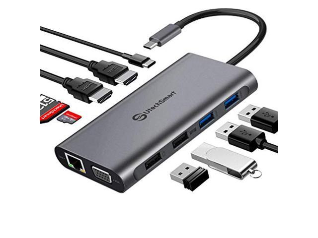 Click here for usb c hub  utechsmart triple display usb type c ad... prices