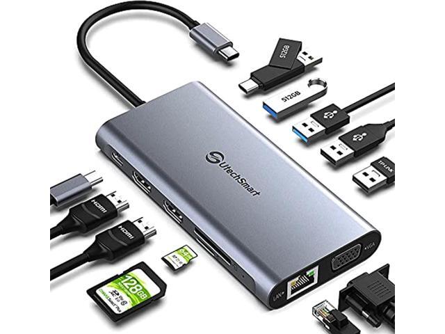 Click here for docking station  utechsmart 12 in 1 full quadruple... prices