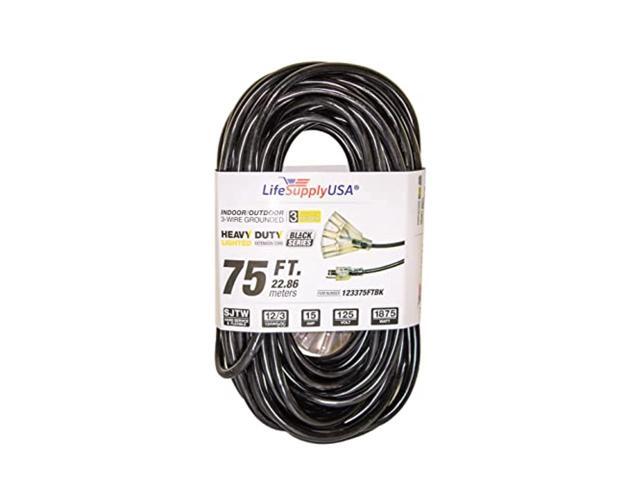 Click here for 75 ft extension cord 12/3 sjtw with lighted 3-outl... prices