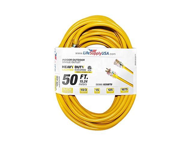 Click here for 50 ft extension cord 10/3 sjtw with lighted end -... prices